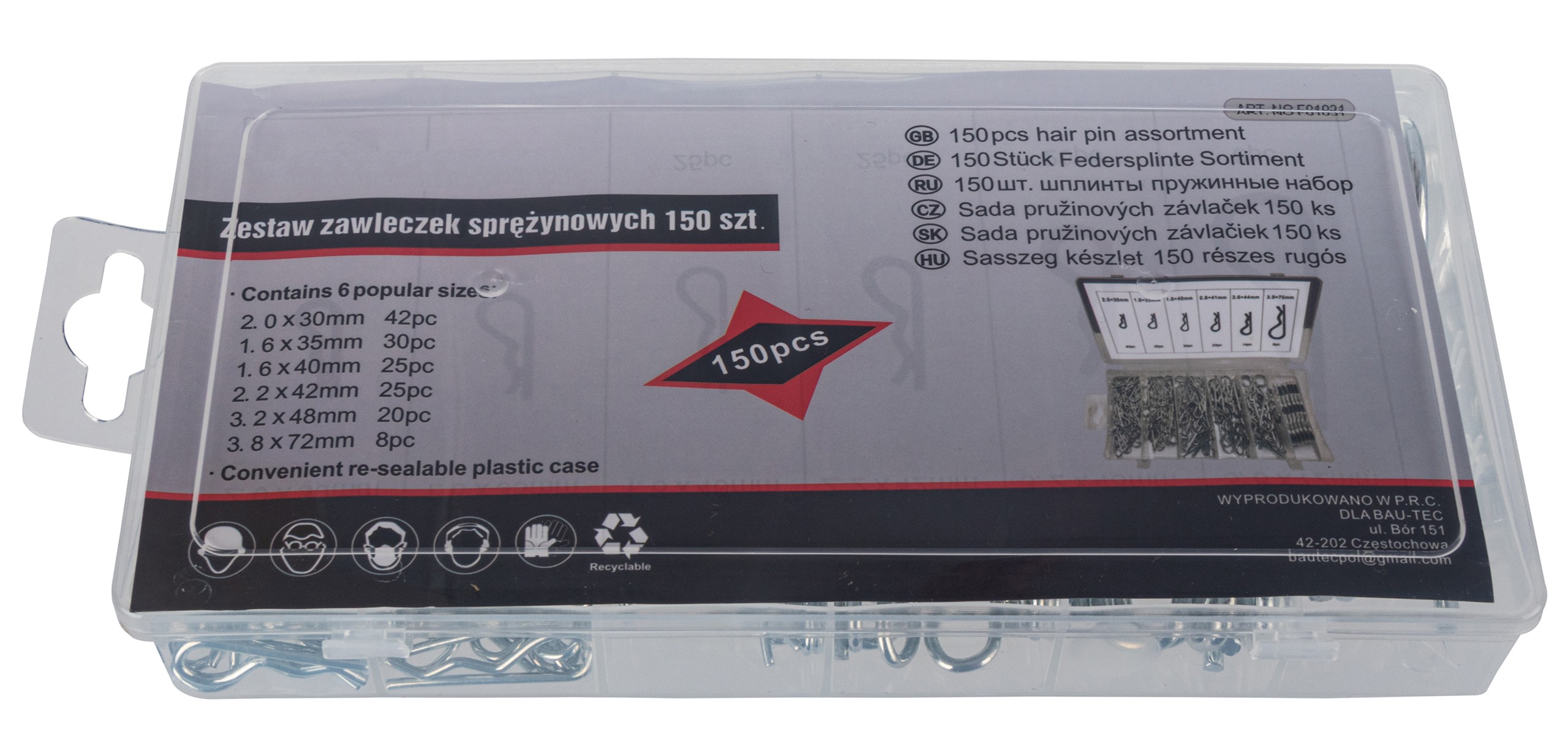 Set stifturi cu arc, 150 buc - eMAG.ro