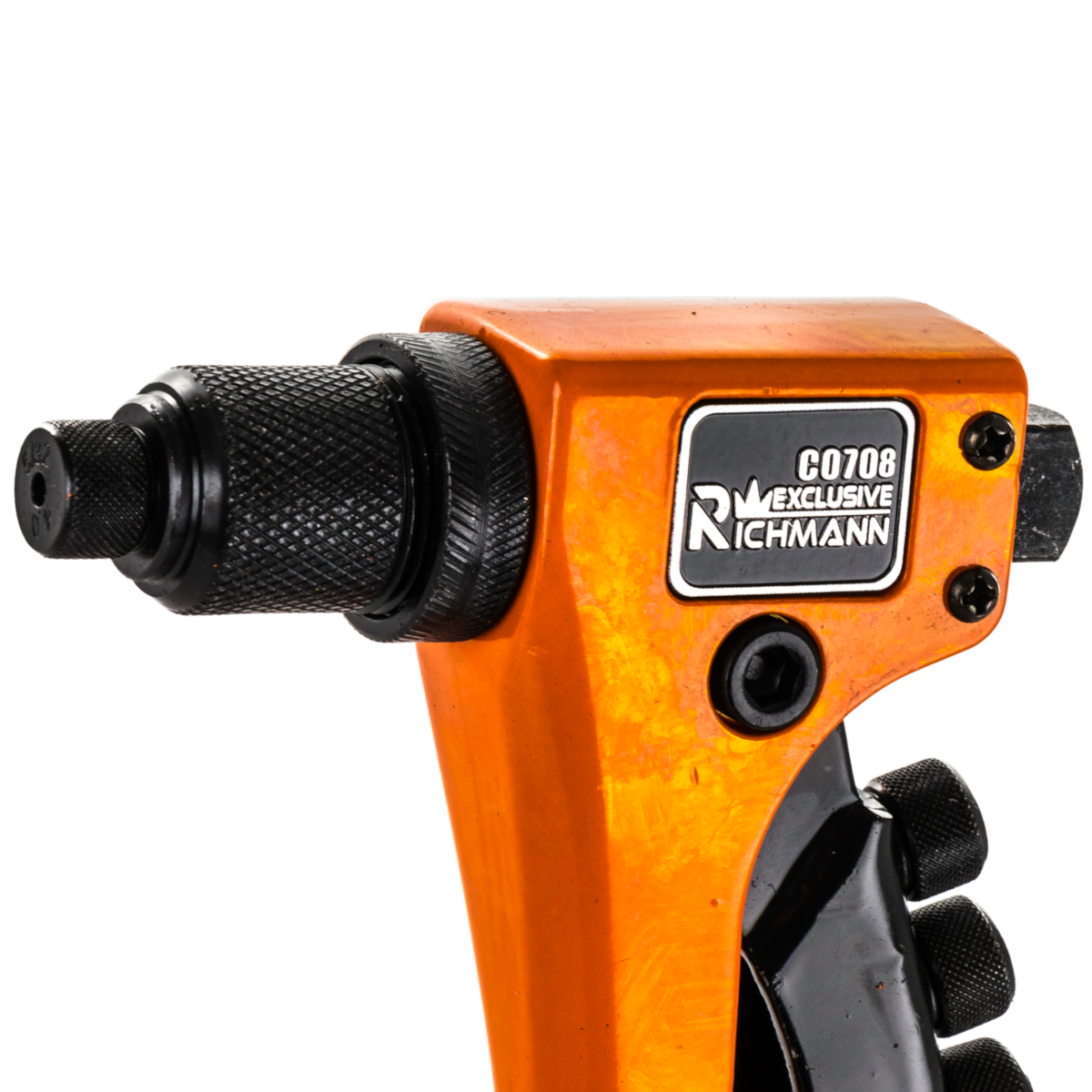 Pistol de nituri manual, Richmann, 2.4 - 4.8 mm, Negru/Portocaliu - eMAG.ro
